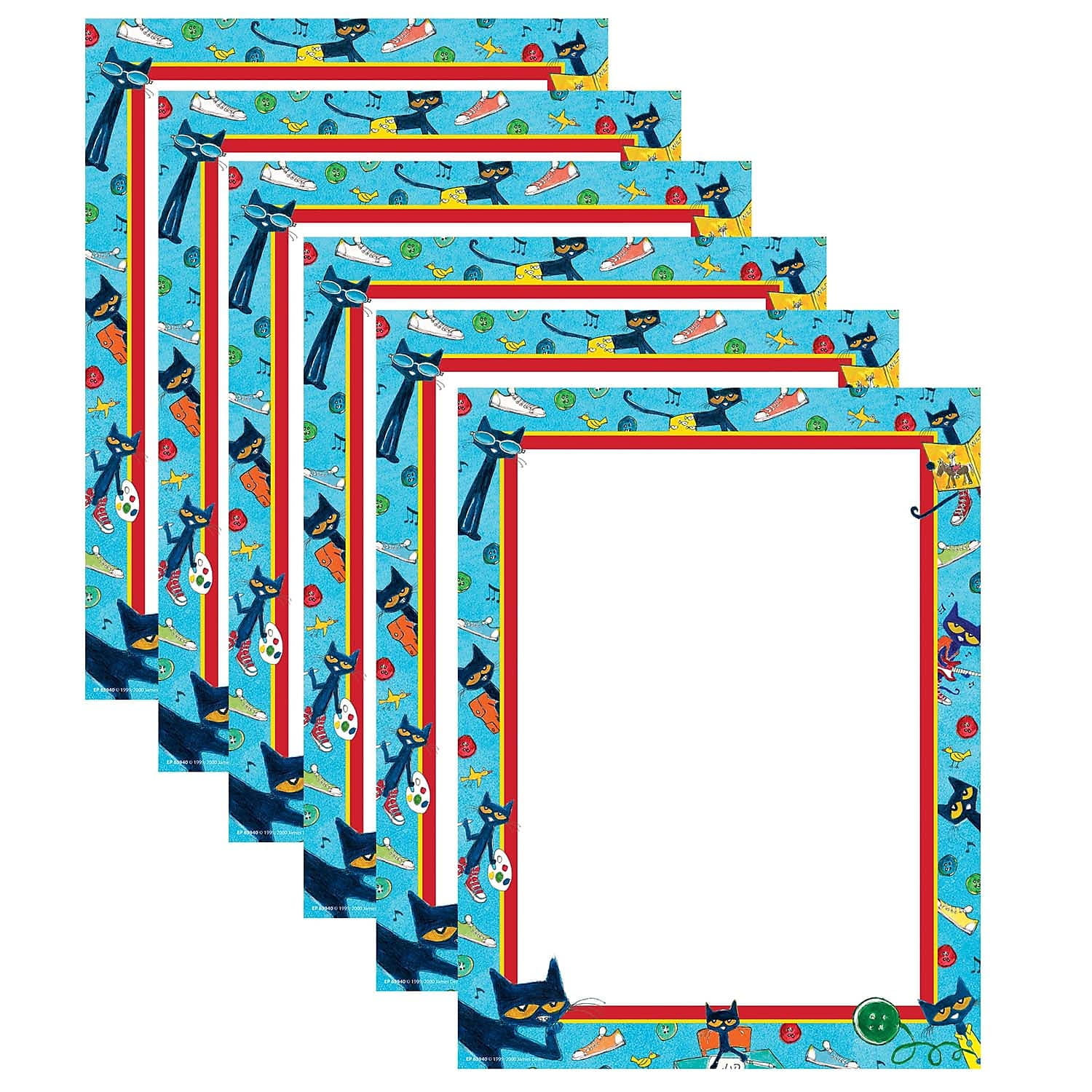 Edupress Pete the Cat Computer Paper, 50 Sheets Per Pack, 6 Packs ...