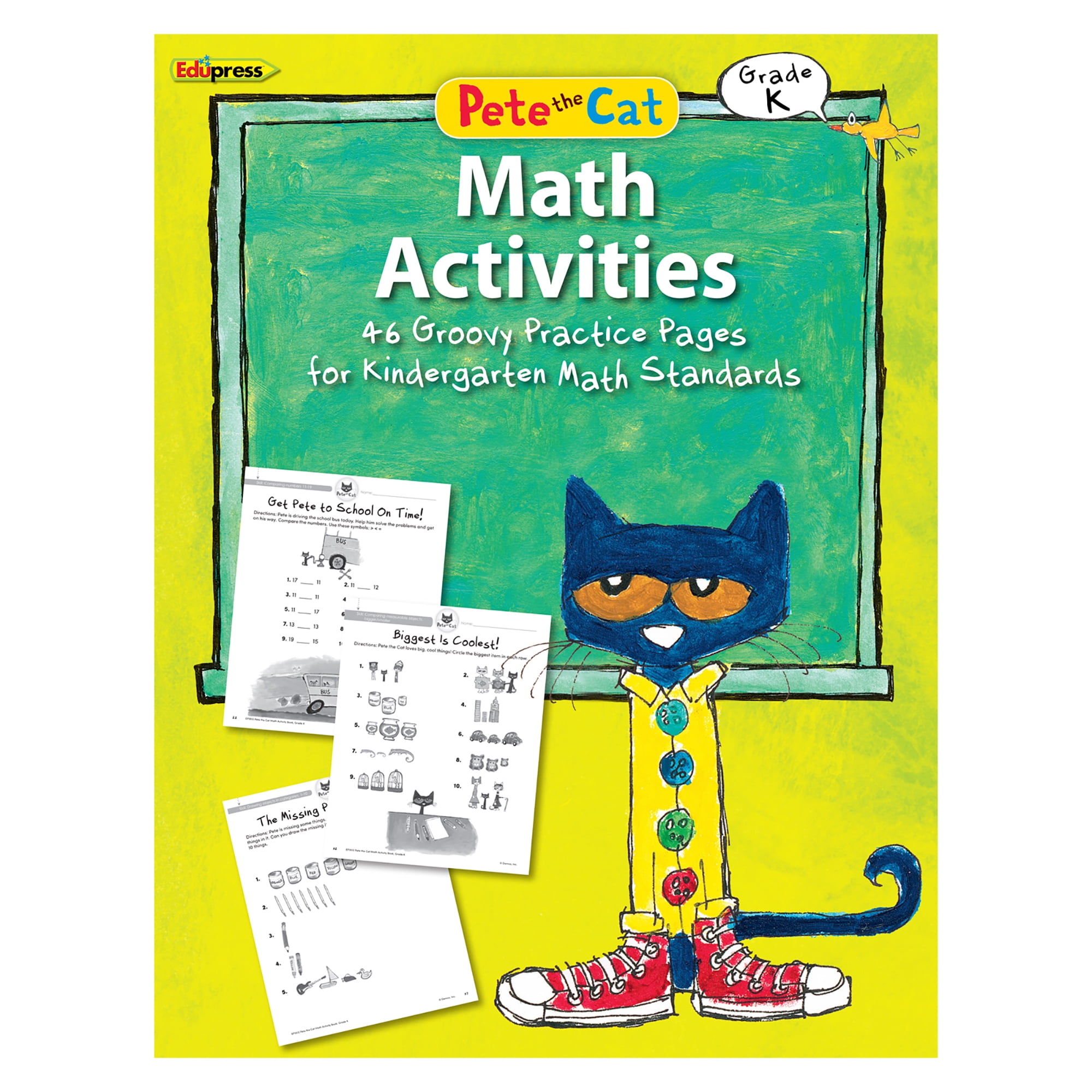 Edupress Pete the Cat Math Workbook, Kindergarten - Walmart.com