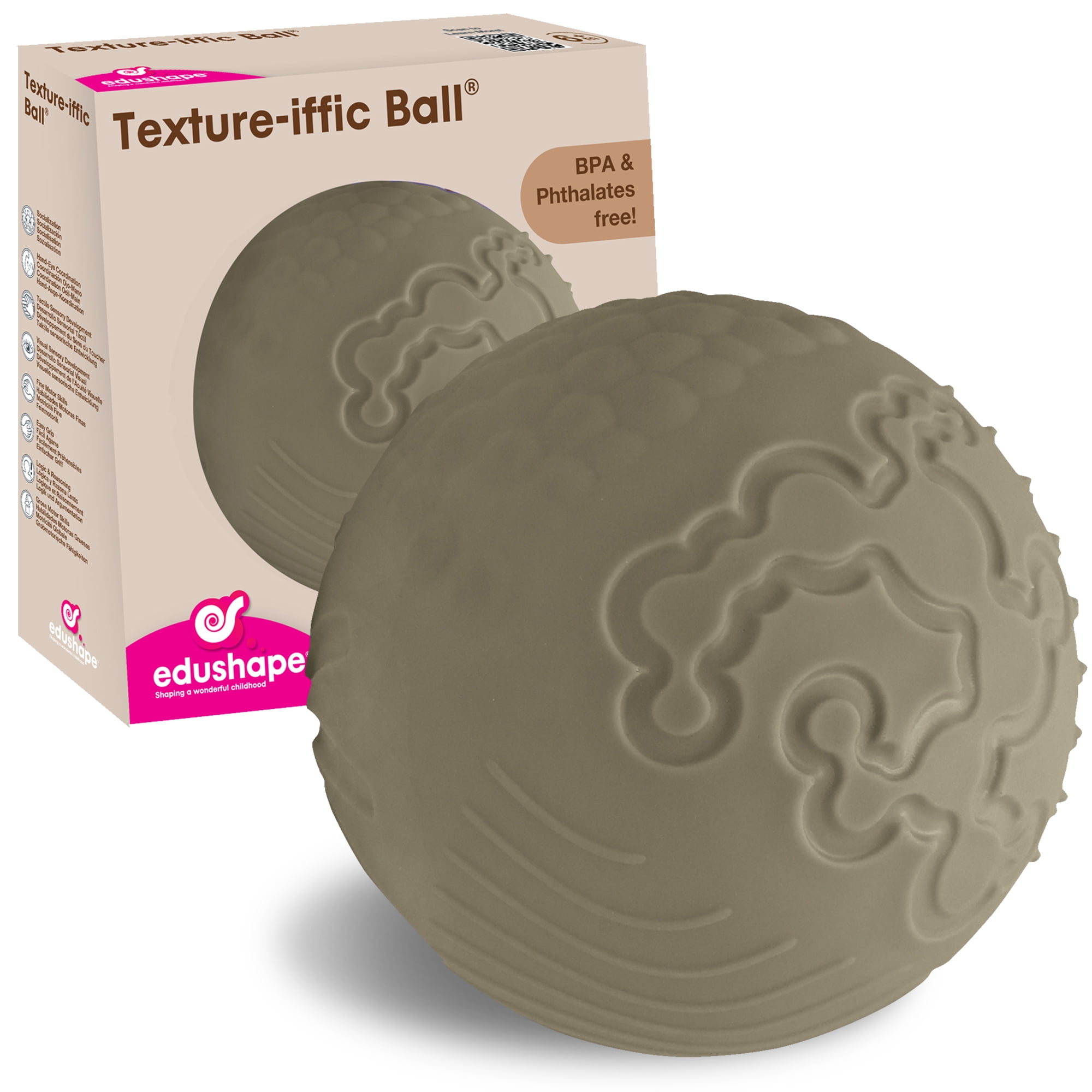 Edushape Texture-iffic Sensory Ball for Baby Boho Chic - Olive - Walmart.com