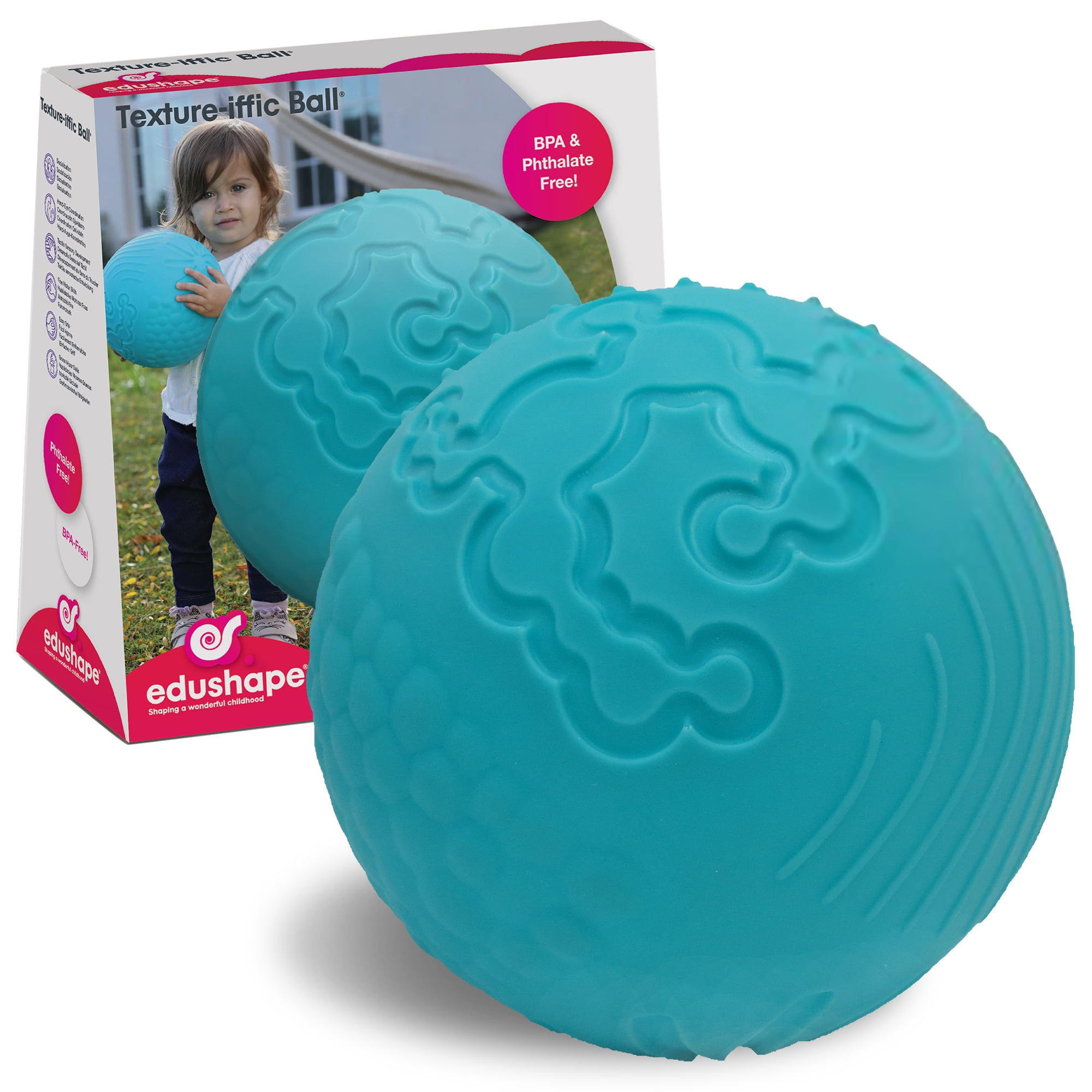 Edushape Texture-iffic Sensory Ball for Baby Light Blue - Walmart.com