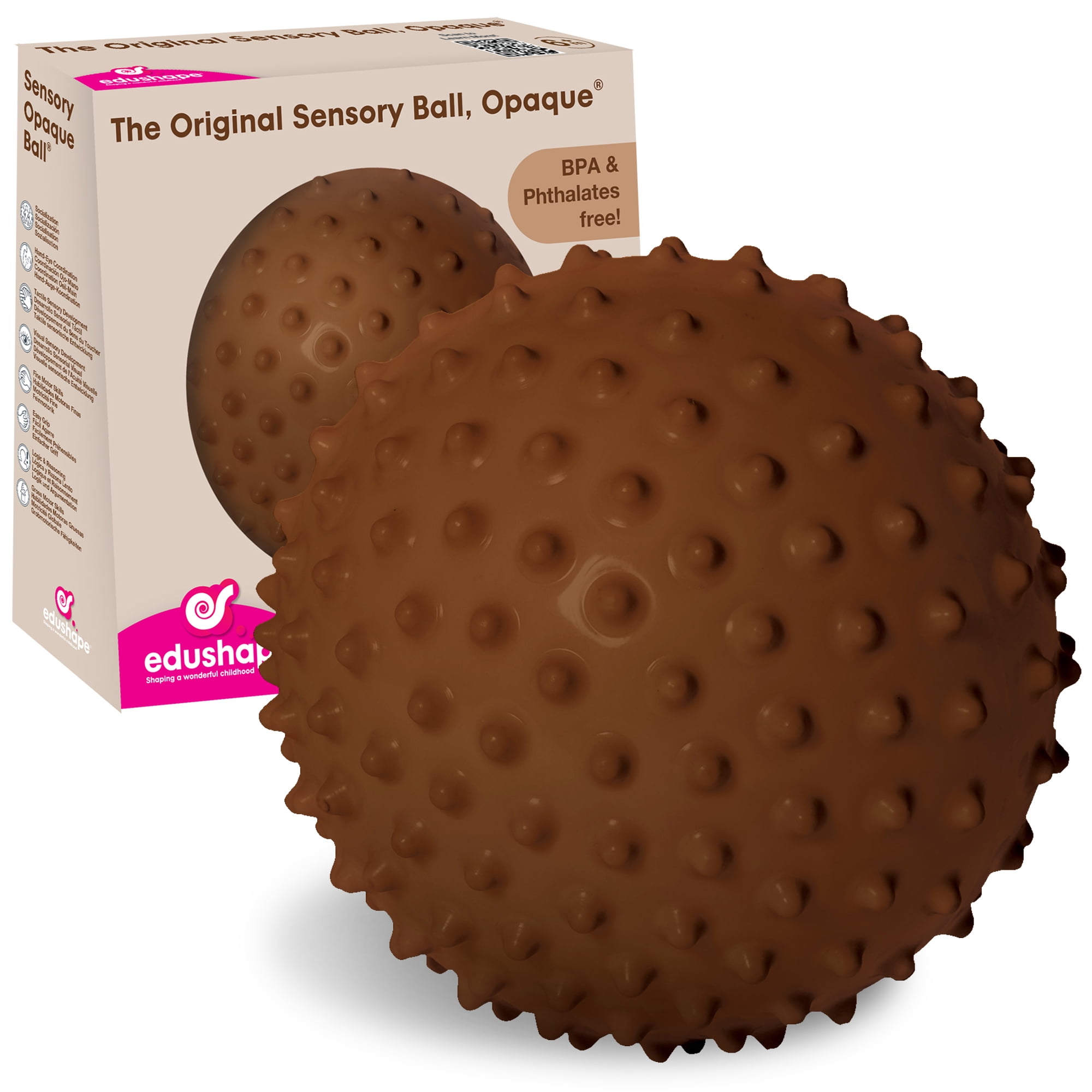 Edushape The Original Sensory Balls for Baby 7-Inch Boho Chic - Brown - Walmart.com