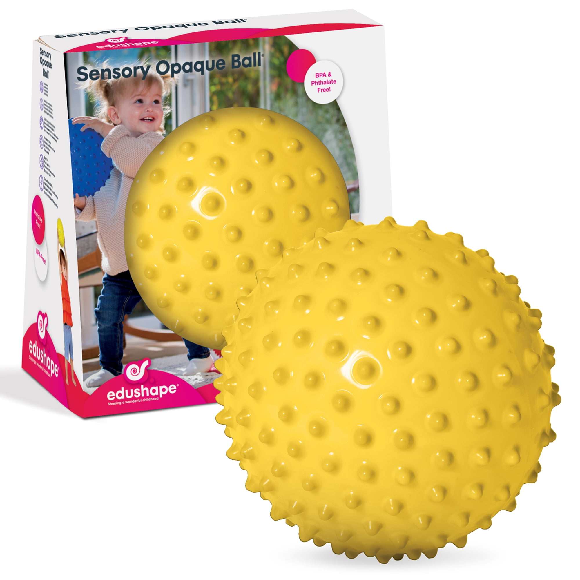 Edushape The Original Sensory Balls for Baby 7-Inch Opaque - Yellow ...