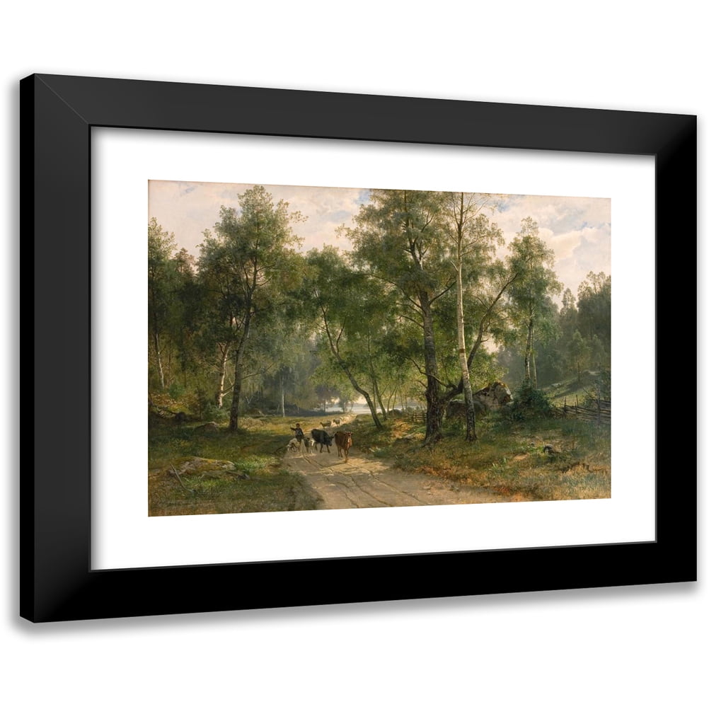 Edvard Bergh 24x18 Black Modern Framed Museum Art Print Titled ...
