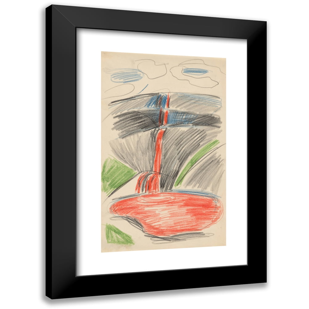 Edvard Munch 10x14 Black Modern Framed Museum Art Print Titled ...