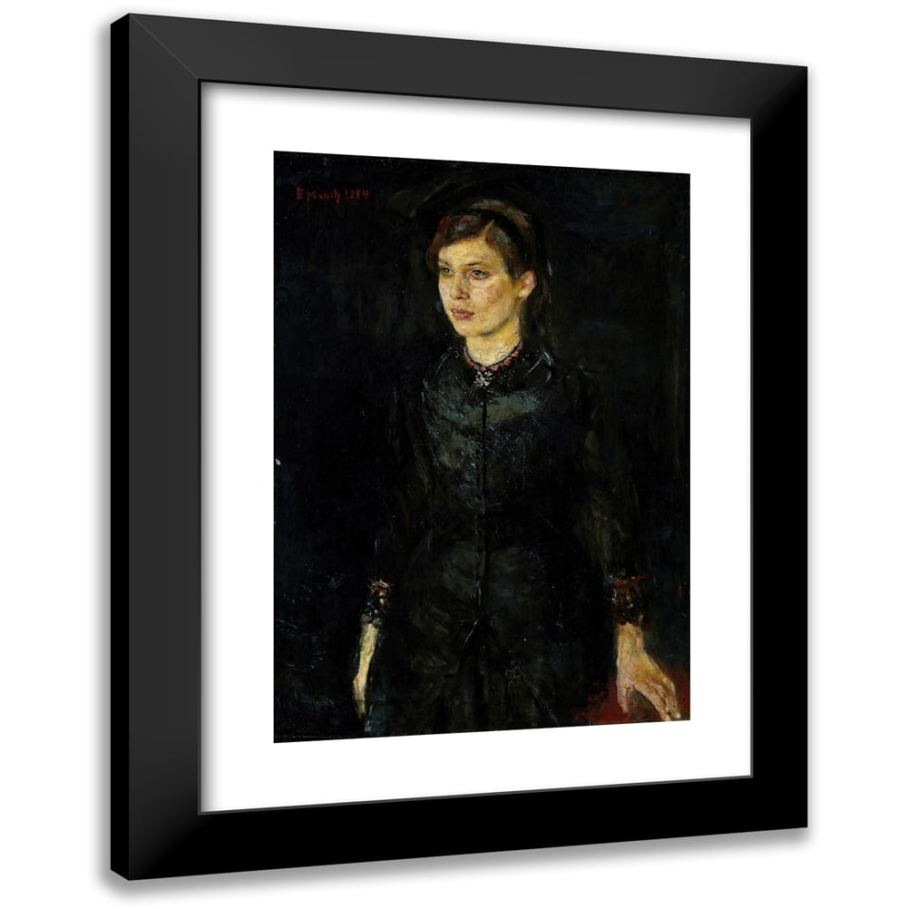 Edvard Munch 11x14 Black Modern Framed Museum Art Print Titled - Inger ...