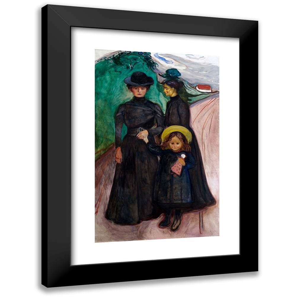 Edvard Munch 11x14 Black Modern Framed Museum Art Print Titled - The ...
