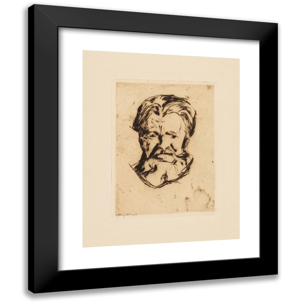 Edvard Munch 12x14 Black Modern Framed Museum Art Print Titled - Men's ...
