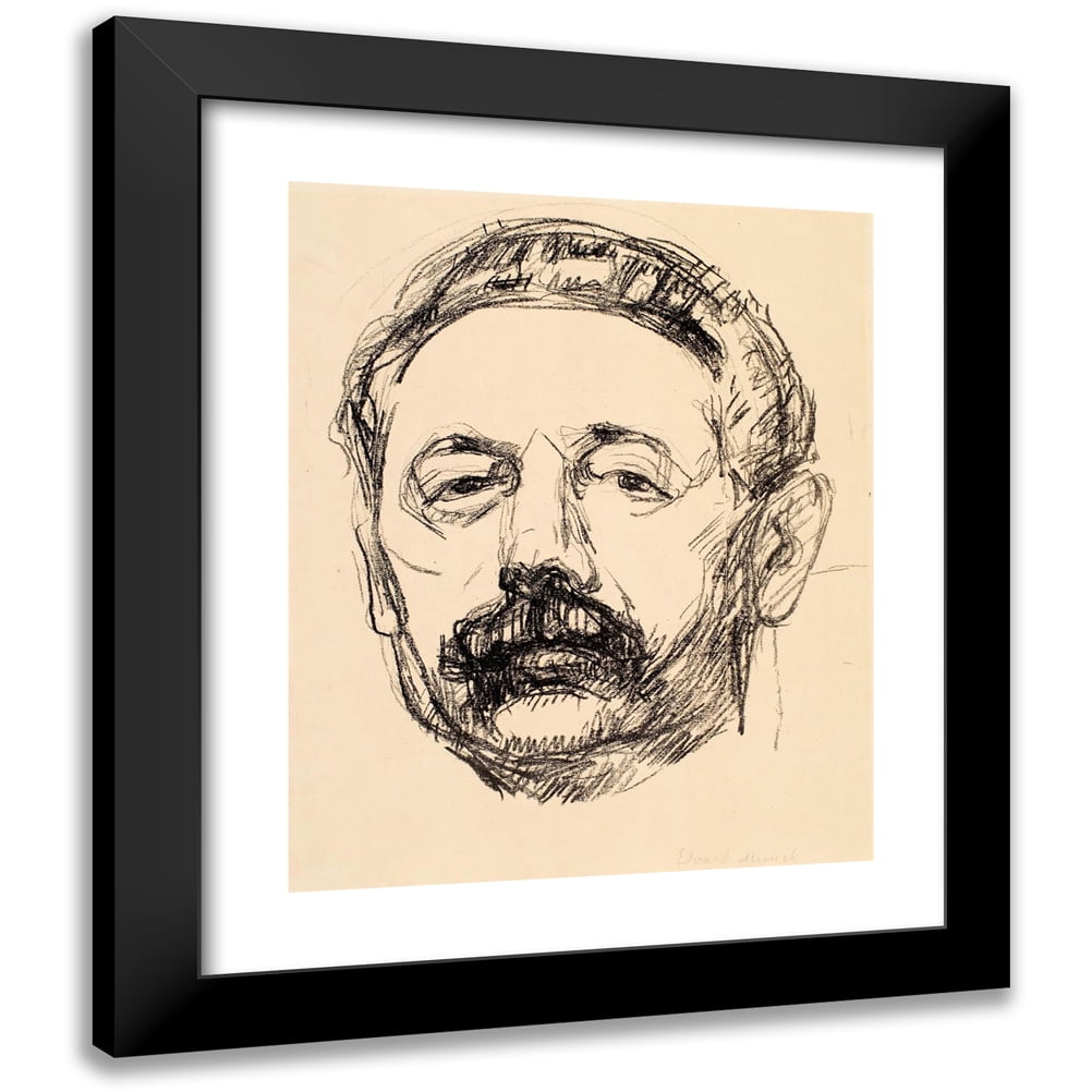 Edvard Munch 12x14 Black Modern Framed Museum Art Print Titled ...