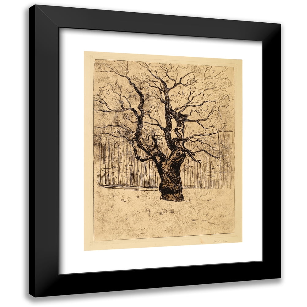 Edvard Munch 12x14 Black Modern Framed Museum Art Print Titled - The ...