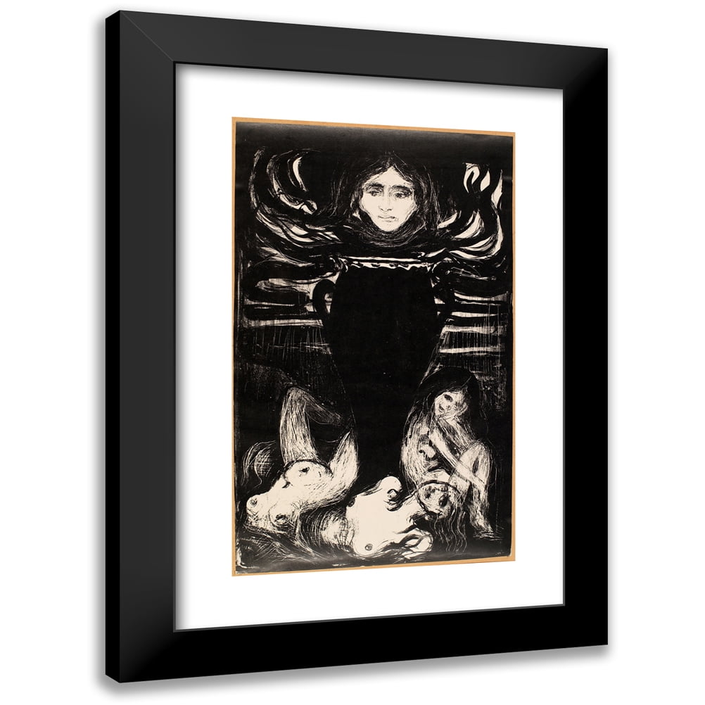 Edvard Munch 12x18 Black Modern Framed Museum Art Print Titled - The ...