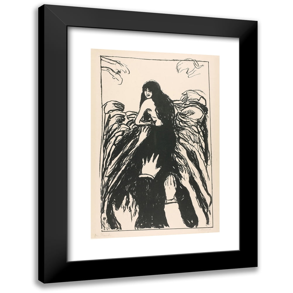 Edvard Munch 13x18 Black Modern Framed Museum Art Print Titled - The ...