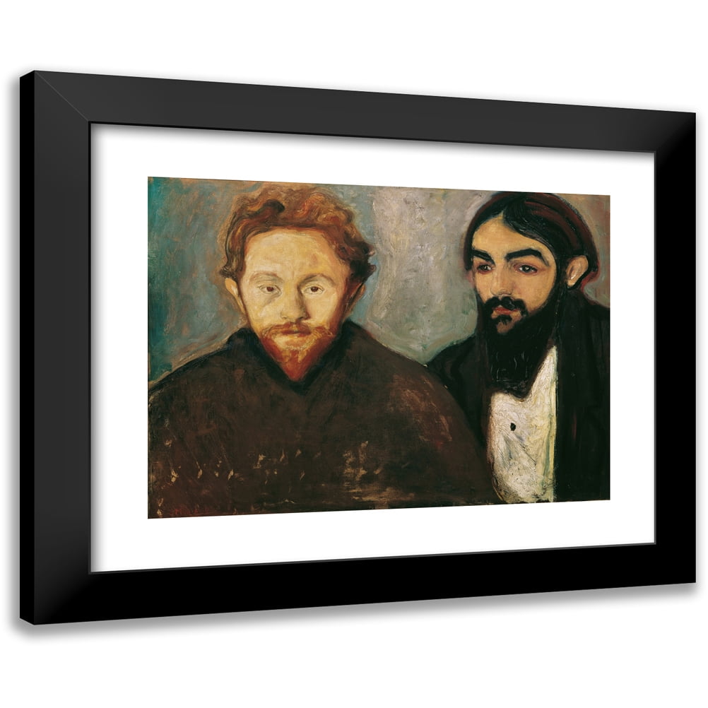 Edvard Munch 14x11 Black Modern Framed Museum Art Print Titled - The ...