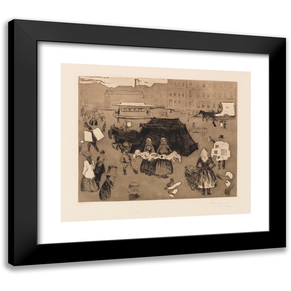 Edvard Munch 14x12 Black Modern Framed Museum Art Print Titled - The ...