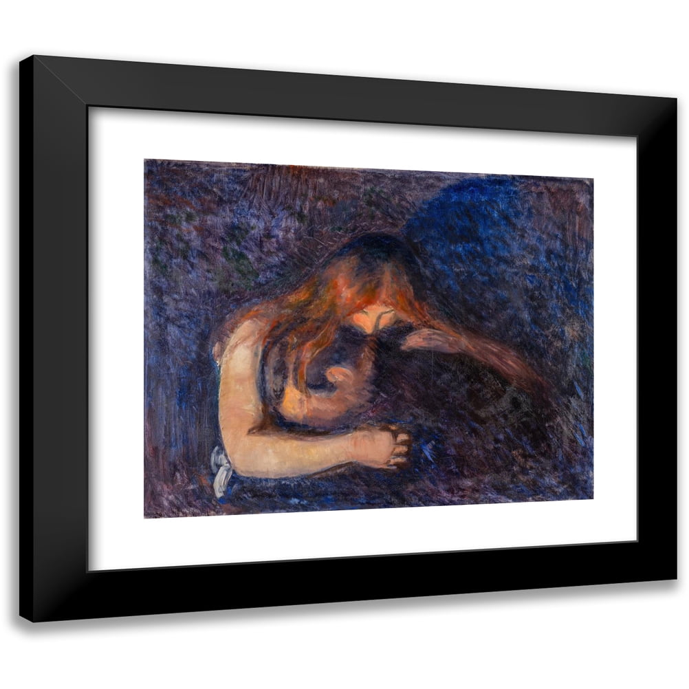 Edvard Munch 14x12 Black Modern Framed Museum Art Print Titled - The ...