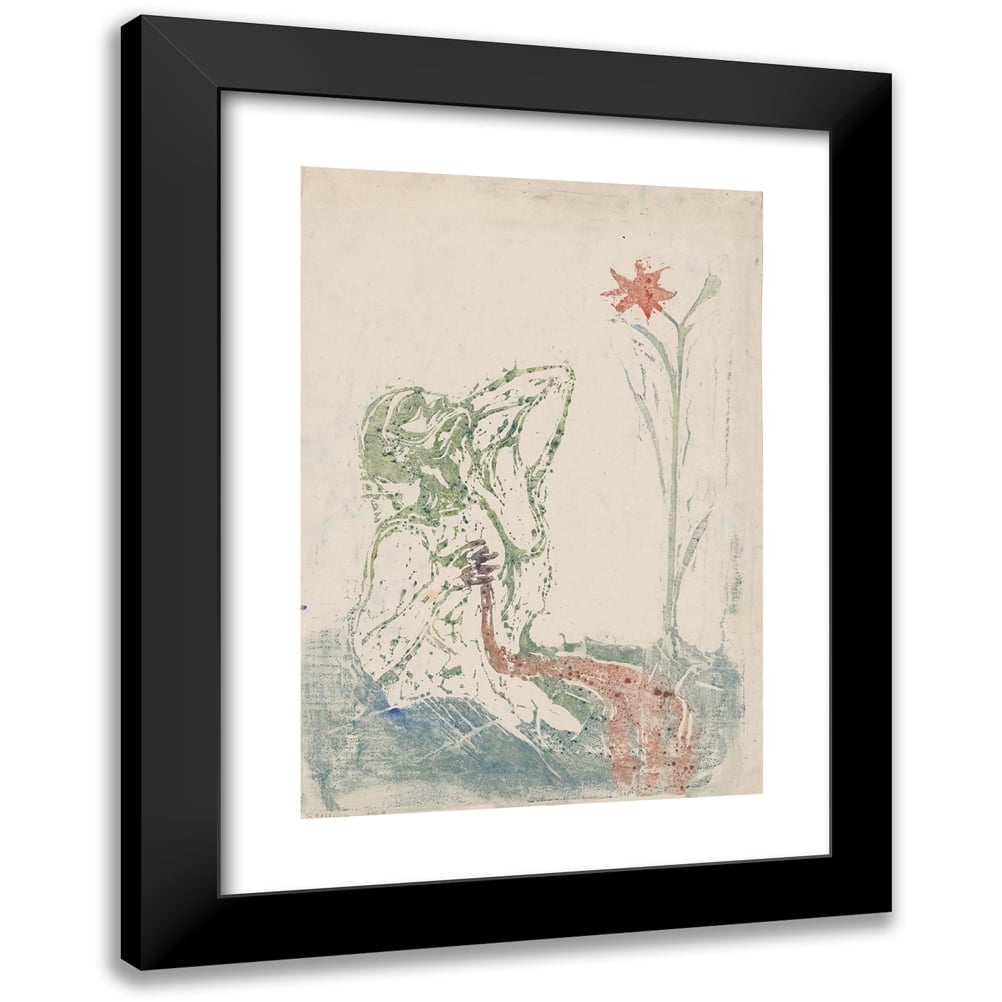 Edvard Munch 14x18 Black Modern Framed Museum Art Print Titled ...