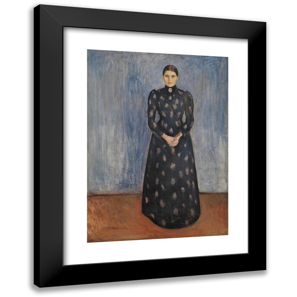 Edvard Munch 14x18 Black Modern Framed Museum Art Print Titled - Inger ...