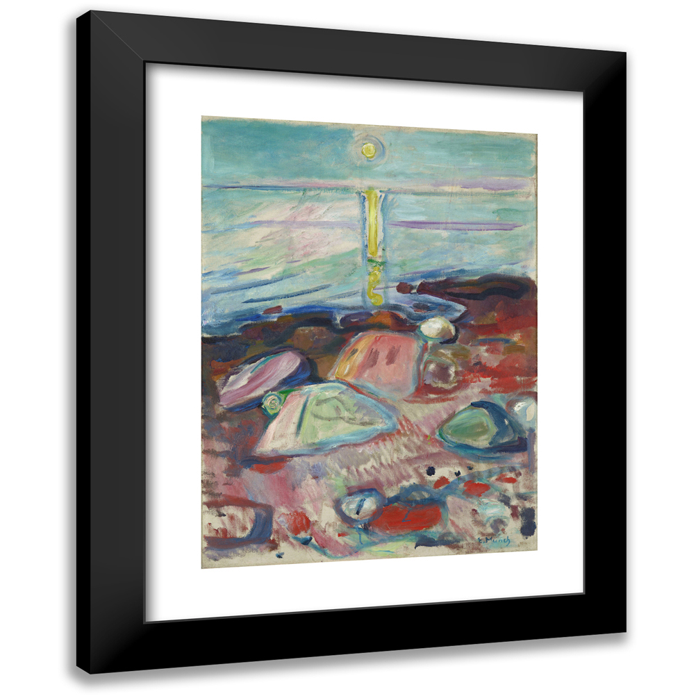 Edvard Munch 14x18 Black Modern Framed Museum Art Print Titled ...