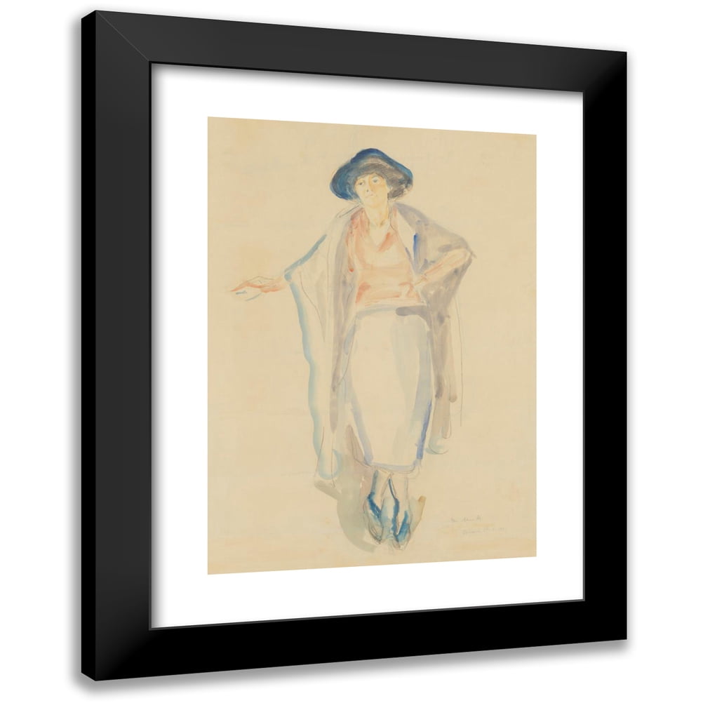 Edvard Munch 14x18 Black Modern Framed Museum Art Print Titled ...