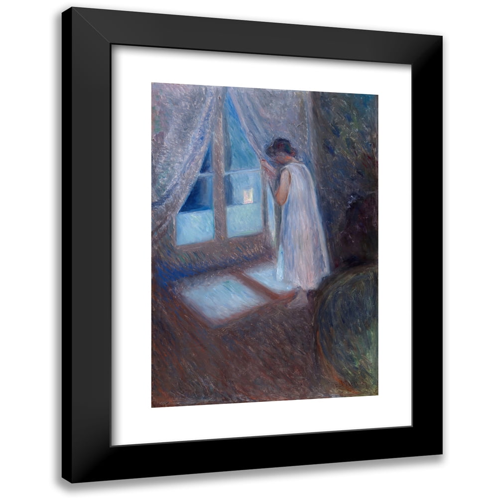 Edvard Munch 14x18 Black Modern Framed Museum Art Print Titled - The ...