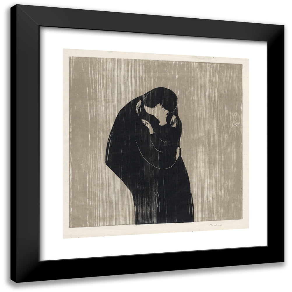 Edvard Munch 15x15 Black Modern Framed Museum Art Print Titled - The ...