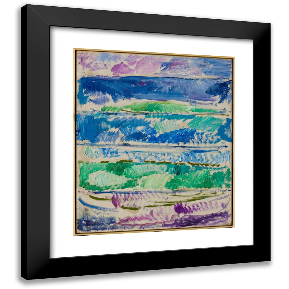 Edvard Munch 15x17 Black Modern Framed Museum Art Print Titled - Waves ...