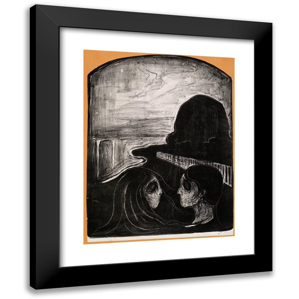 Edvard Munch 15x18 Black Modern Framed Museum Art Print Titled ...