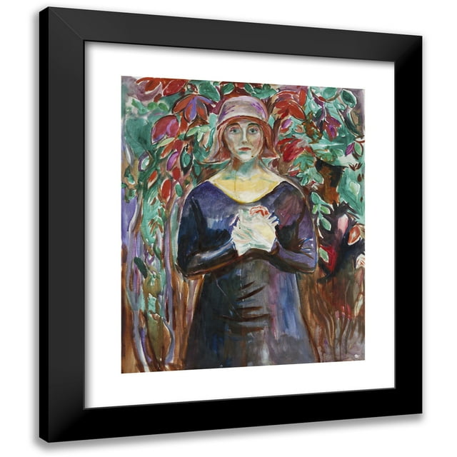 Edvard Munch 15x18 Black Modern Framed Museum Art Print Titled - Model ...