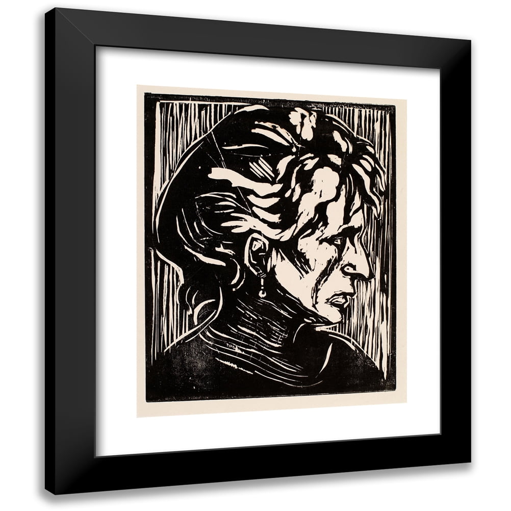 Edvard Munch 15x18 Black Modern Framed Museum Art Print Titled ...