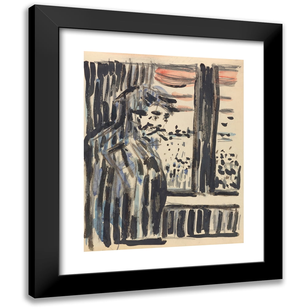 Edvard Munch 15x18 Black Modern Framed Museum Art Print Titled ...