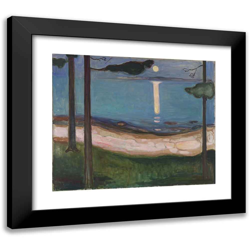 Edvard Munch 17x15 Black Modern Framed Museum Art Print Titled ...
