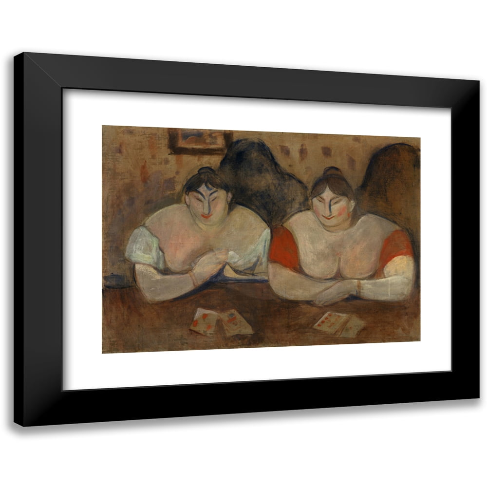 Edvard Munch 18x14 Black Modern Framed Museum Art Print Titled - Rose ...