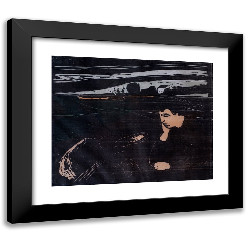 Edvard Munch 18x15 Black Modern Framed Museum Art Print Titled ...