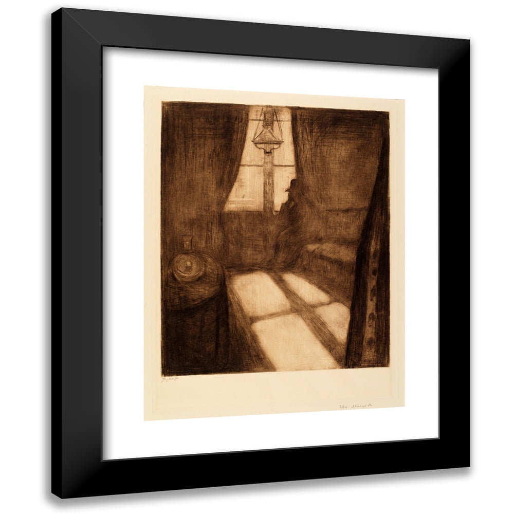 Edvard Munch 19x24 Black Modern Framed Museum Art Print Titled ...