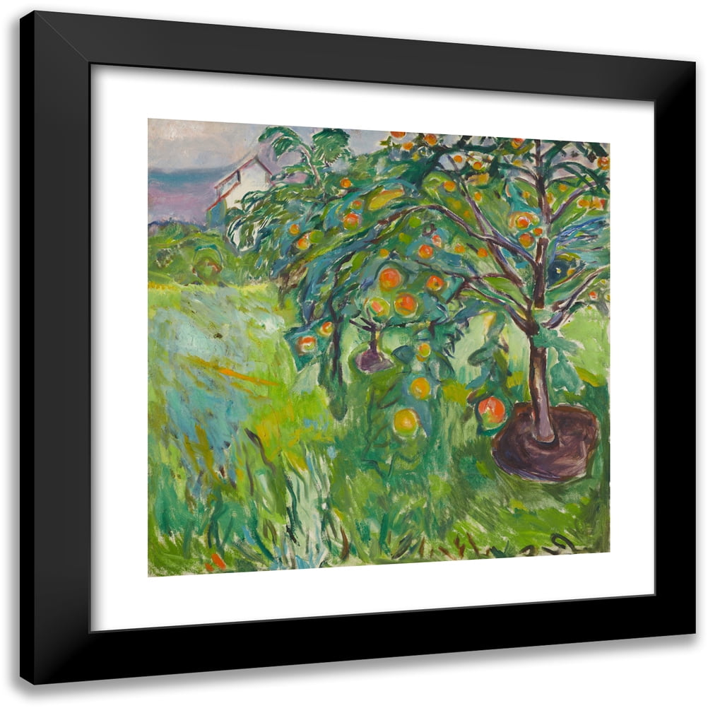 Edvard Munch 20x20 Black Modern Framed Museum Art Print Titled - Apple ...