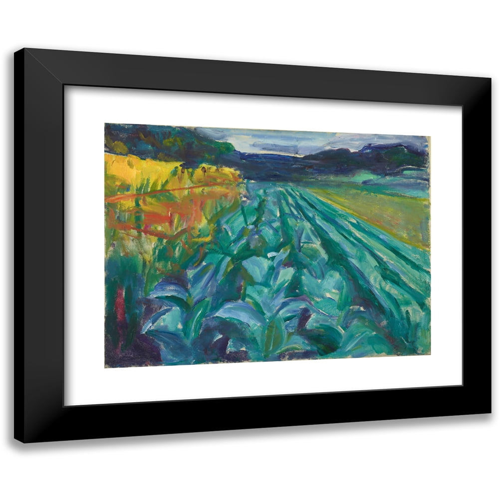Edvard Munch 24x19 Black Modern Framed Museum Art Print Titled ...
