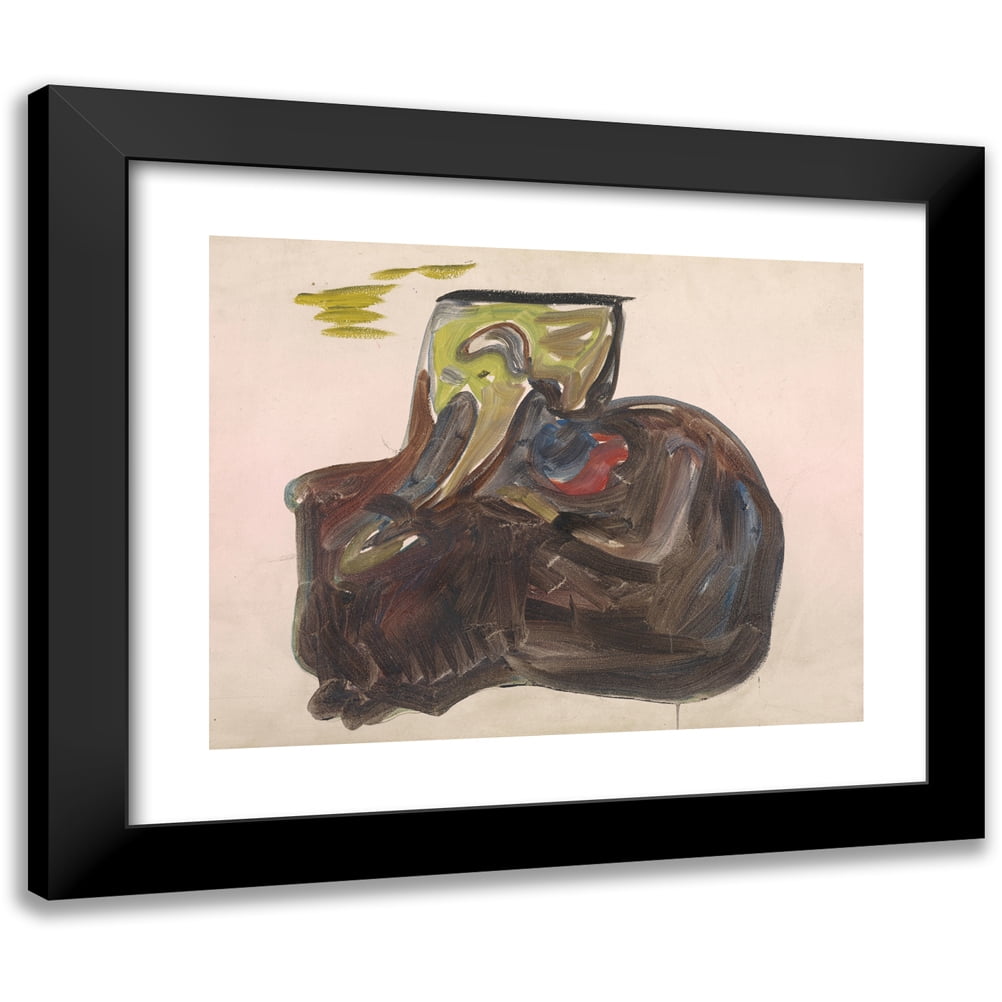 Edvard Munch 24x20 Black Modern Framed Museum Art Print Titled - Set ...