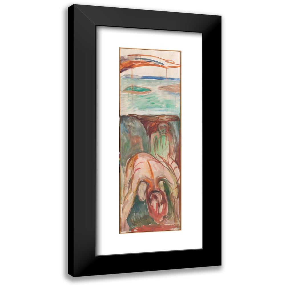Edvard Munch 8x18 Black Modern Framed Museum Art Print Titled - The ...