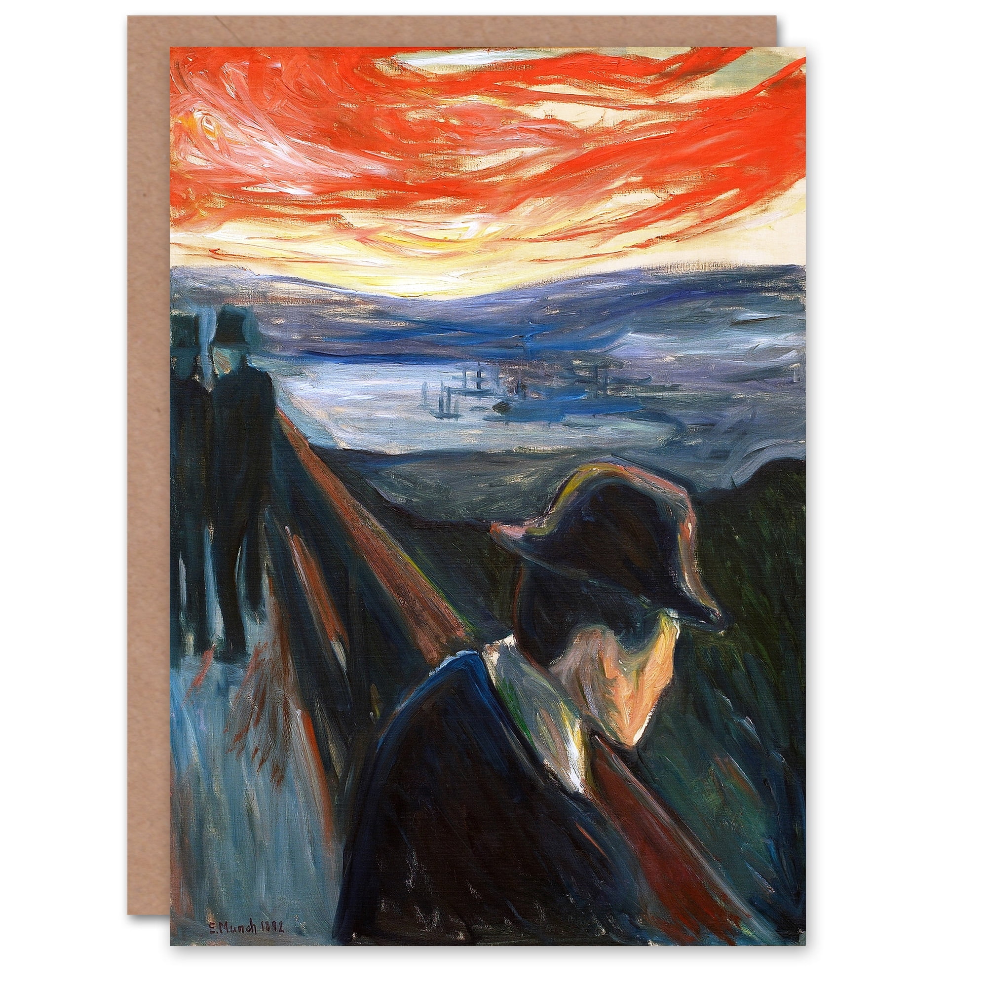 Edvard Munch Art Card Despair Expressionist Painting - Walmart.com