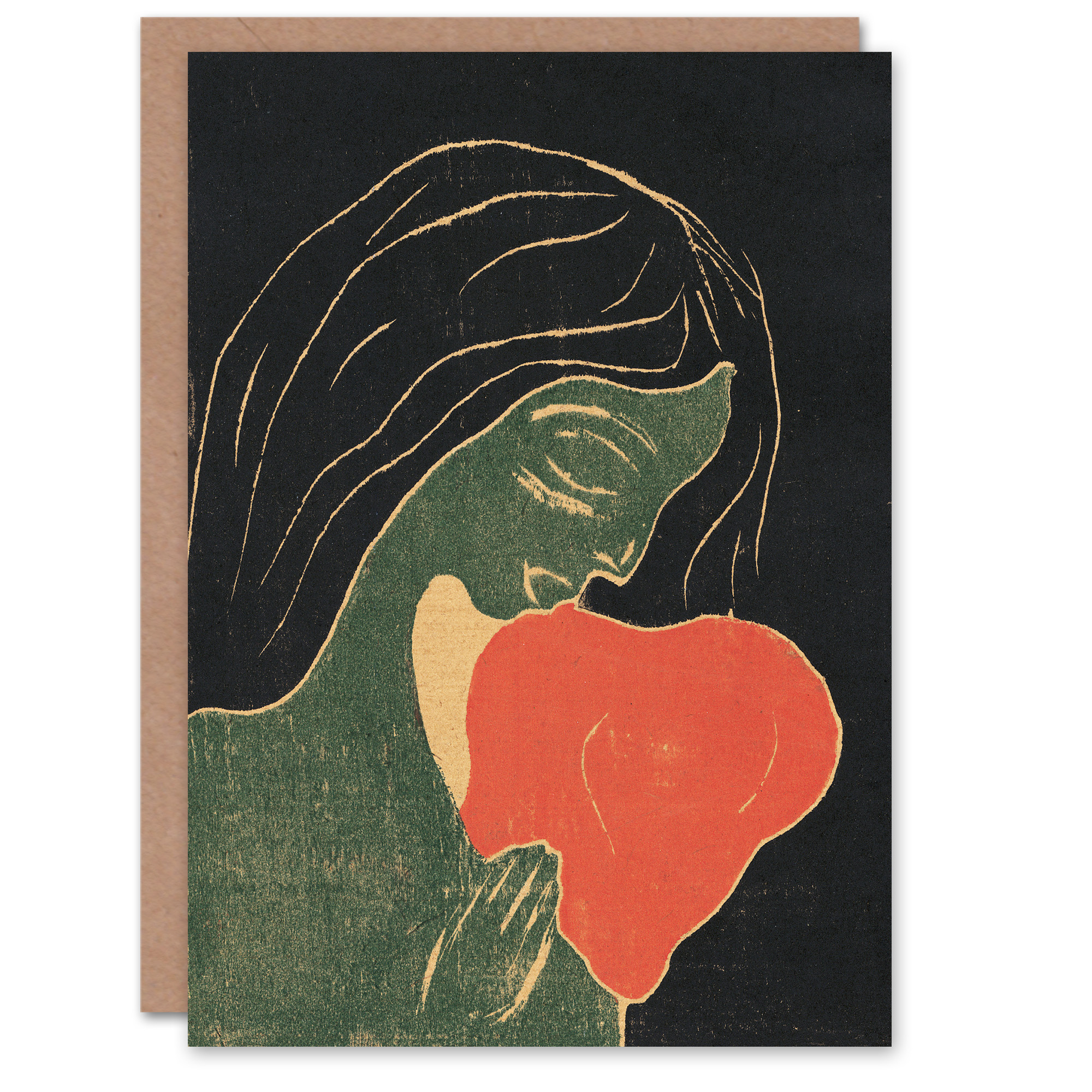Edvard Munch Art Card The Heart Hjertet Painting - Walmart.com