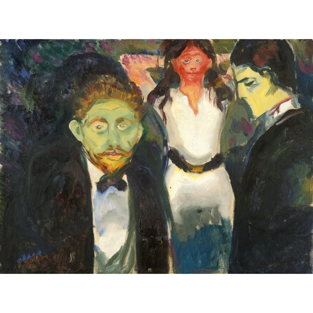 Edvard Munch Jealousy Extra Large Art Print Wall Mural Poster Premium ...