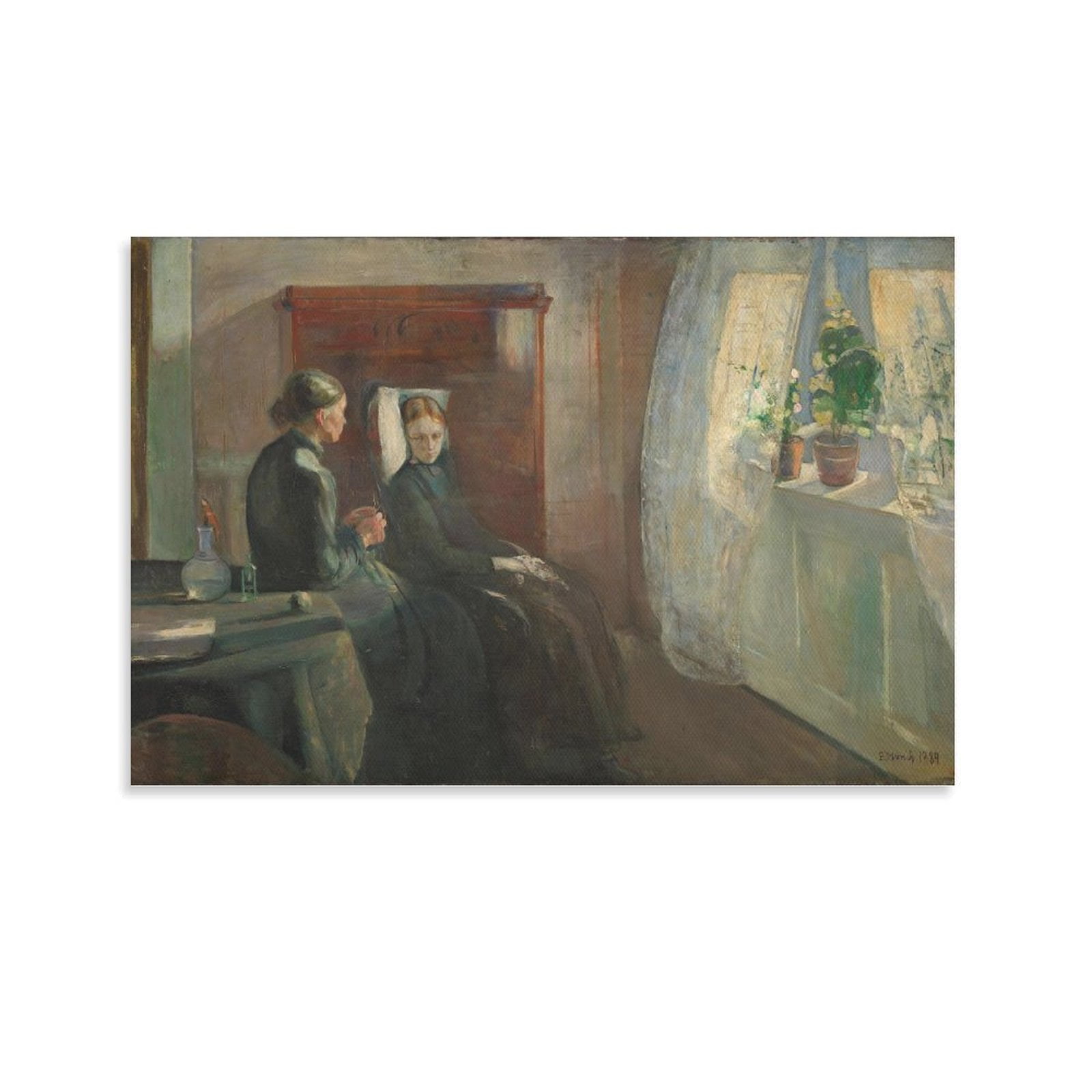 Edvard Munch Poster Spring Canvas Wall Art Poster Decorative Bedroom ...