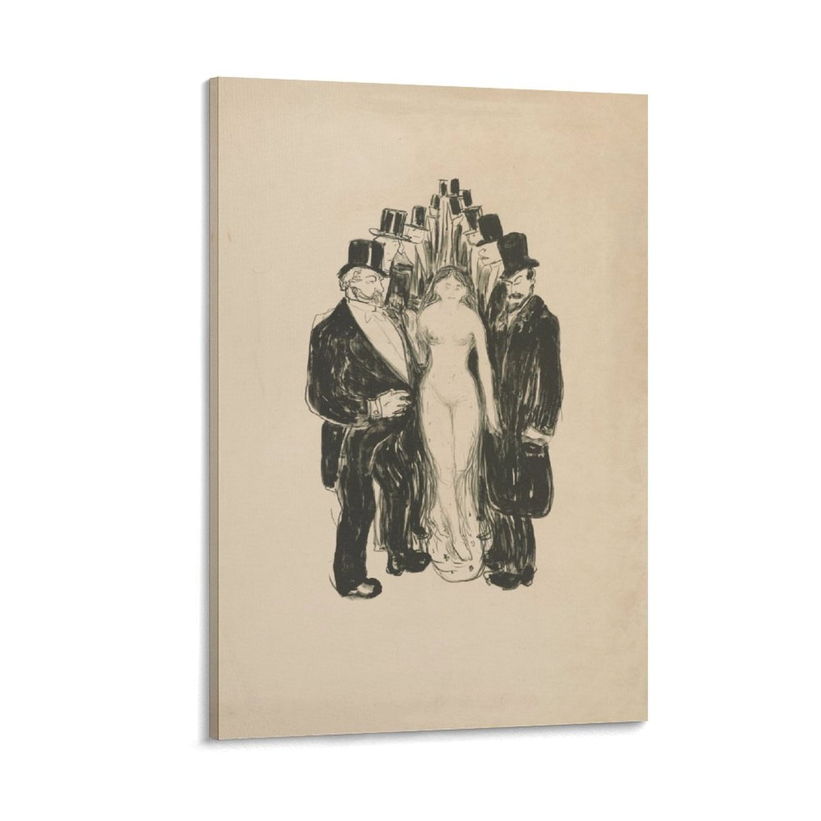 Edvard Munch Poster The Alley Poster Painting On Canvas Wall Art Poster ...