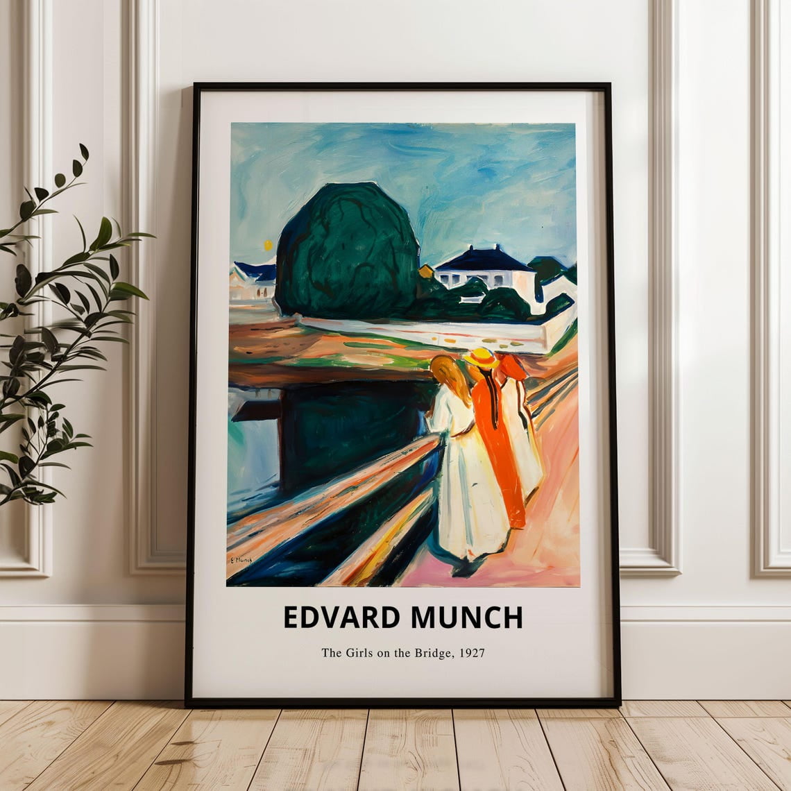 Edvard Munch Print - The Girls On The Bridge 1927 Wall Art - Edvard ...