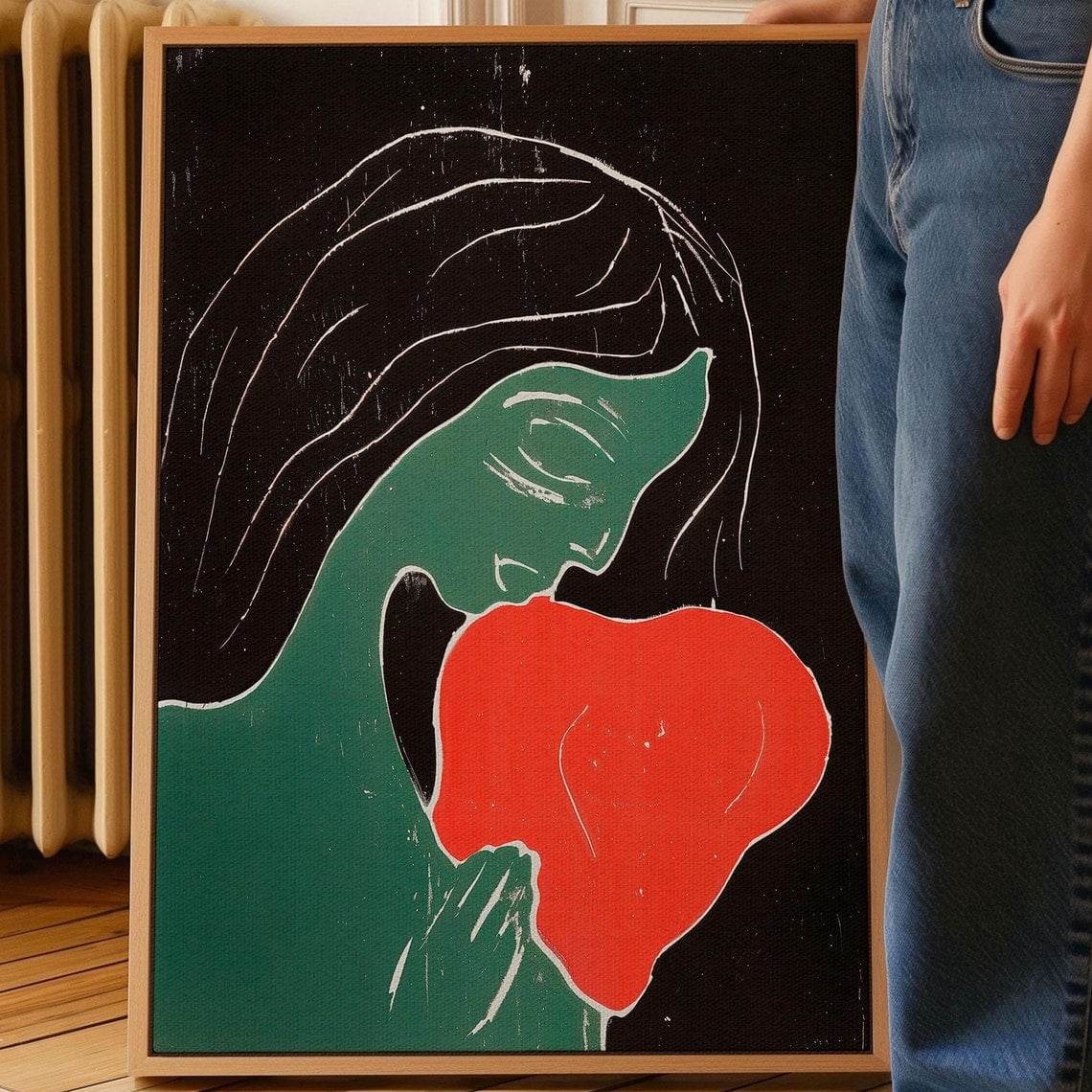 Edvard Munch Print - Two Heart 1899 - Framed Wall Art - Large Wall Art ...