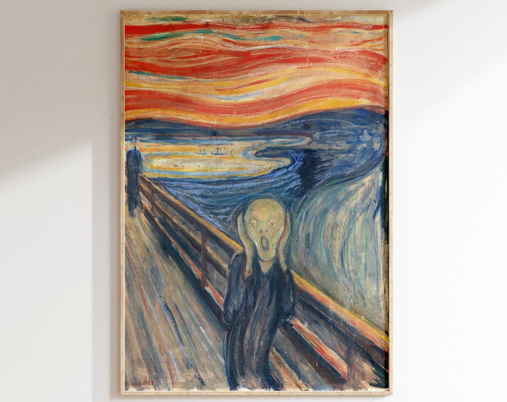 Edvard Munch The Scream Poster, Edvard Munch Print, Exhibition Poster ...