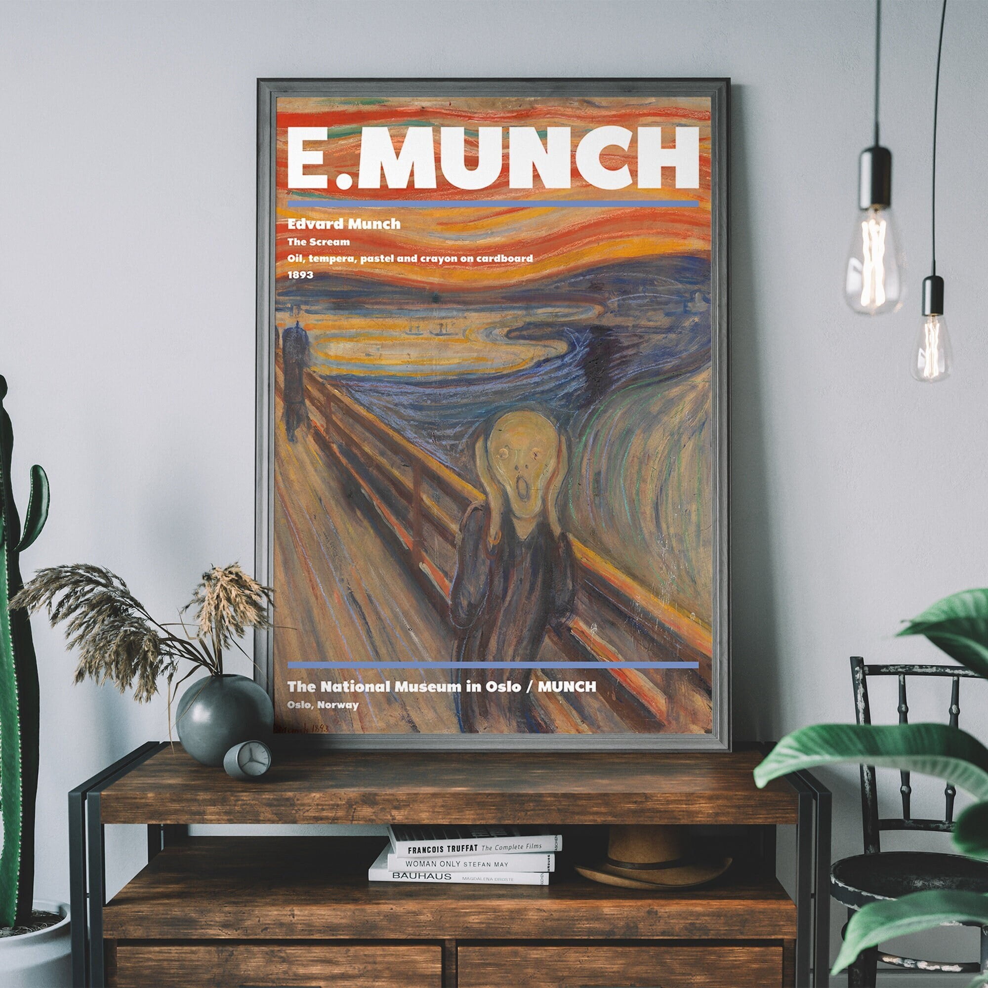 Edvard Munch, The Scream Art Print Museum Exhibition Poster ...