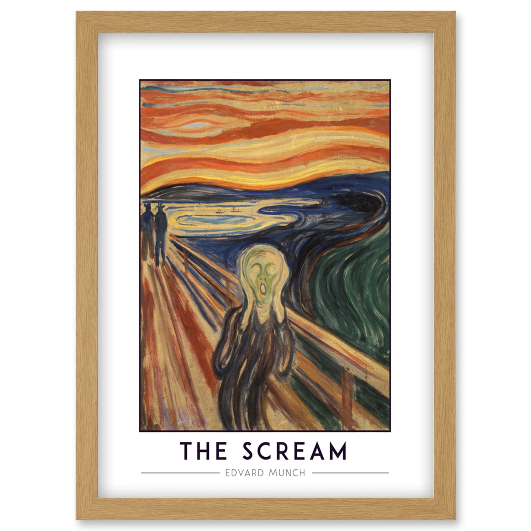 Edvard Munch The Scream Expressionist Painting Artwork Framed Wall Art ...