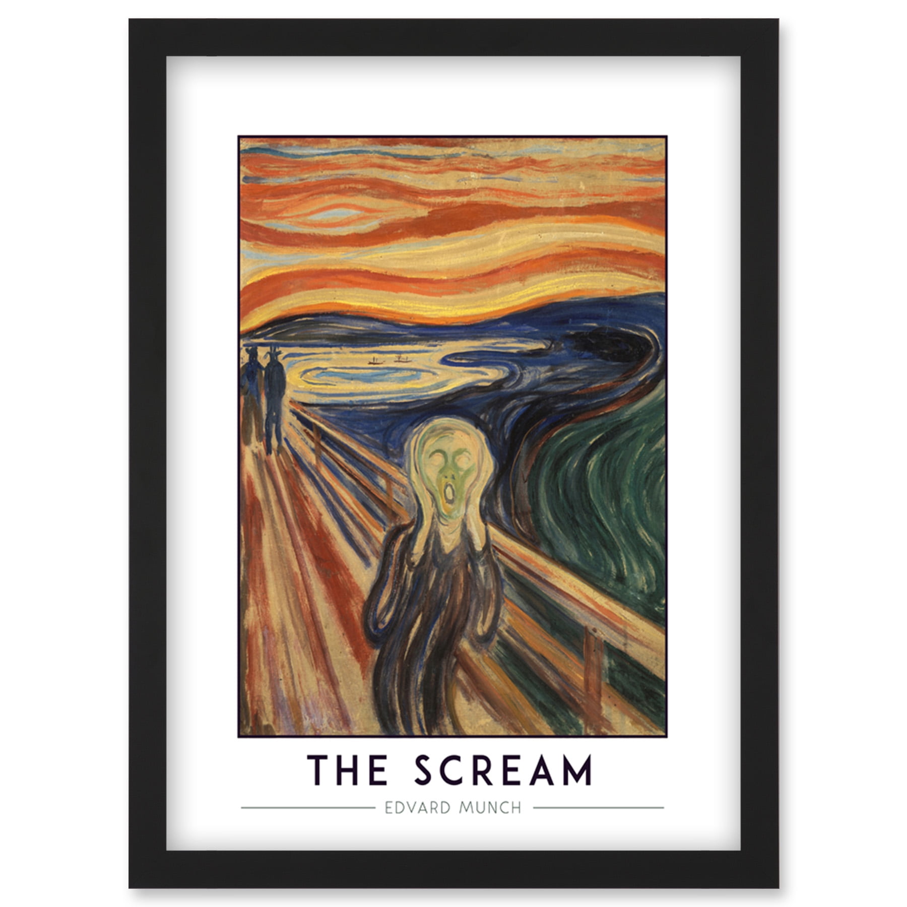 Edvard Munch The Scream Expressionist Painting Artwork Framed Wall Art ...
