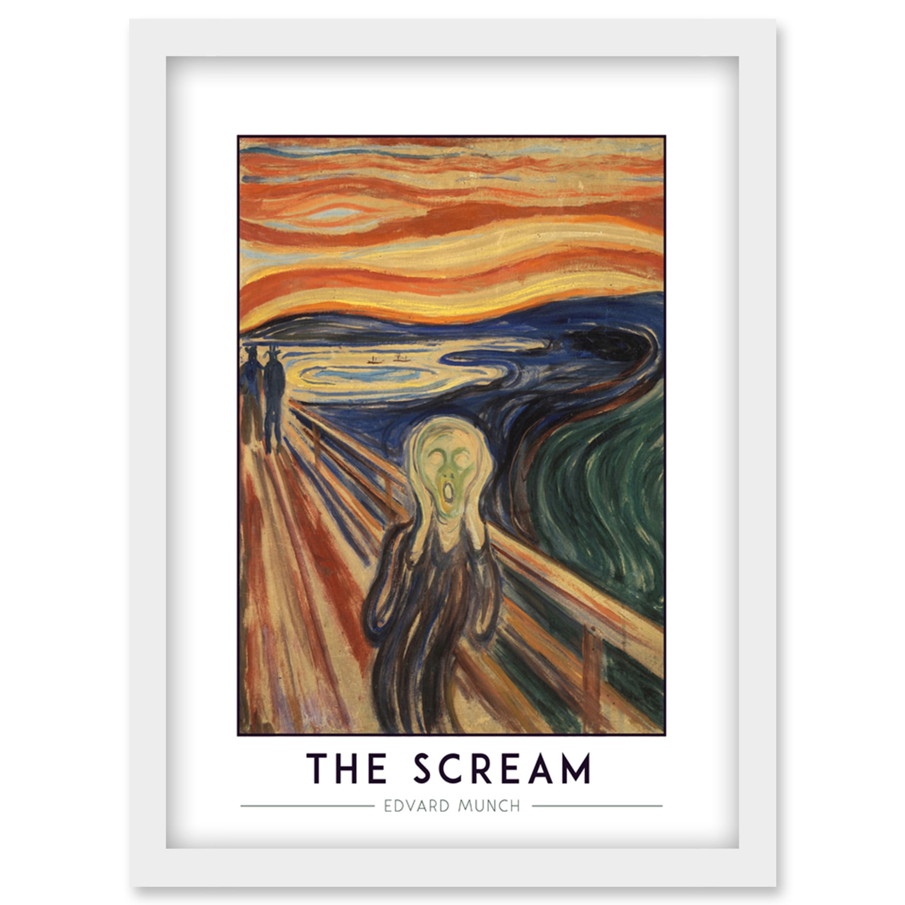 Edvard Munch The Scream Expressionist Painting Artwork Framed Wall Art ...