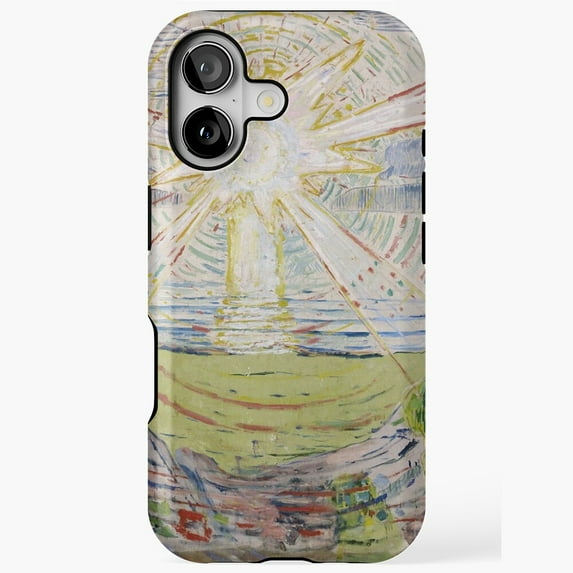 Edvard Munch The Sun Abstract Fine Art Print for iPhone 17 16 15 14 13 ...